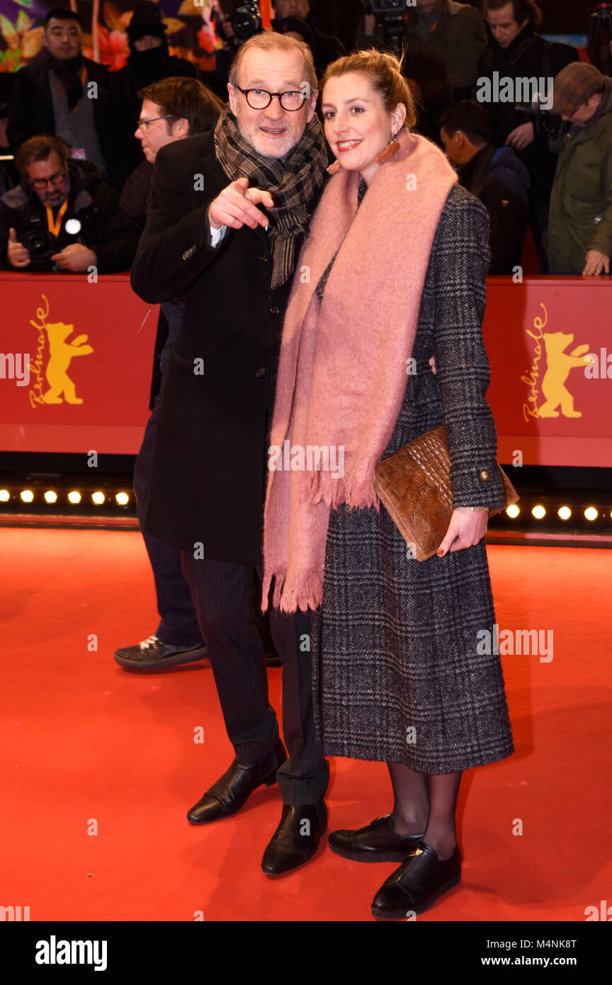 Berlin, Germany. 17th Feb, 2018. Peter Lohmeyer with girlfriend Leonie ...