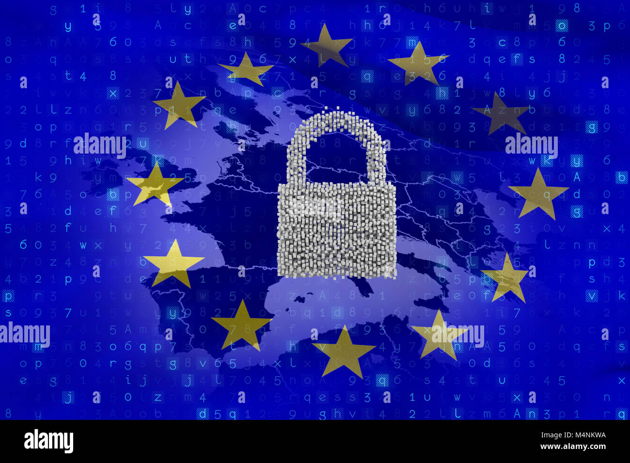European Union locked Stock Photo - Alamy