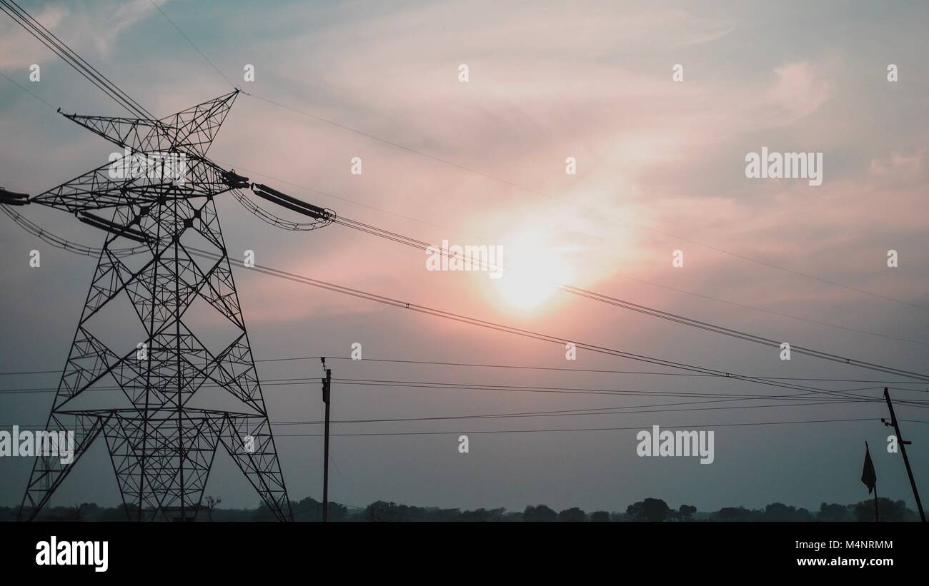 Electricity pole shadow hi-res stock photography and images - Alamy