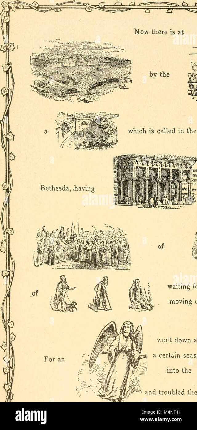 The 1908 publication presents Bible symbols arranged to engage both ...