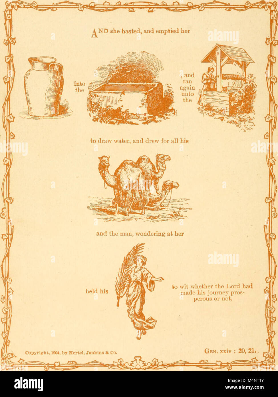 This 1908 work on Bible symbols presents visual depictions and ...