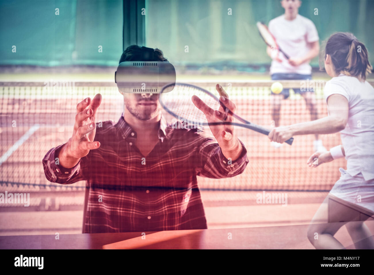 Playing a tennis match hi-res stock photography and images - Alamy