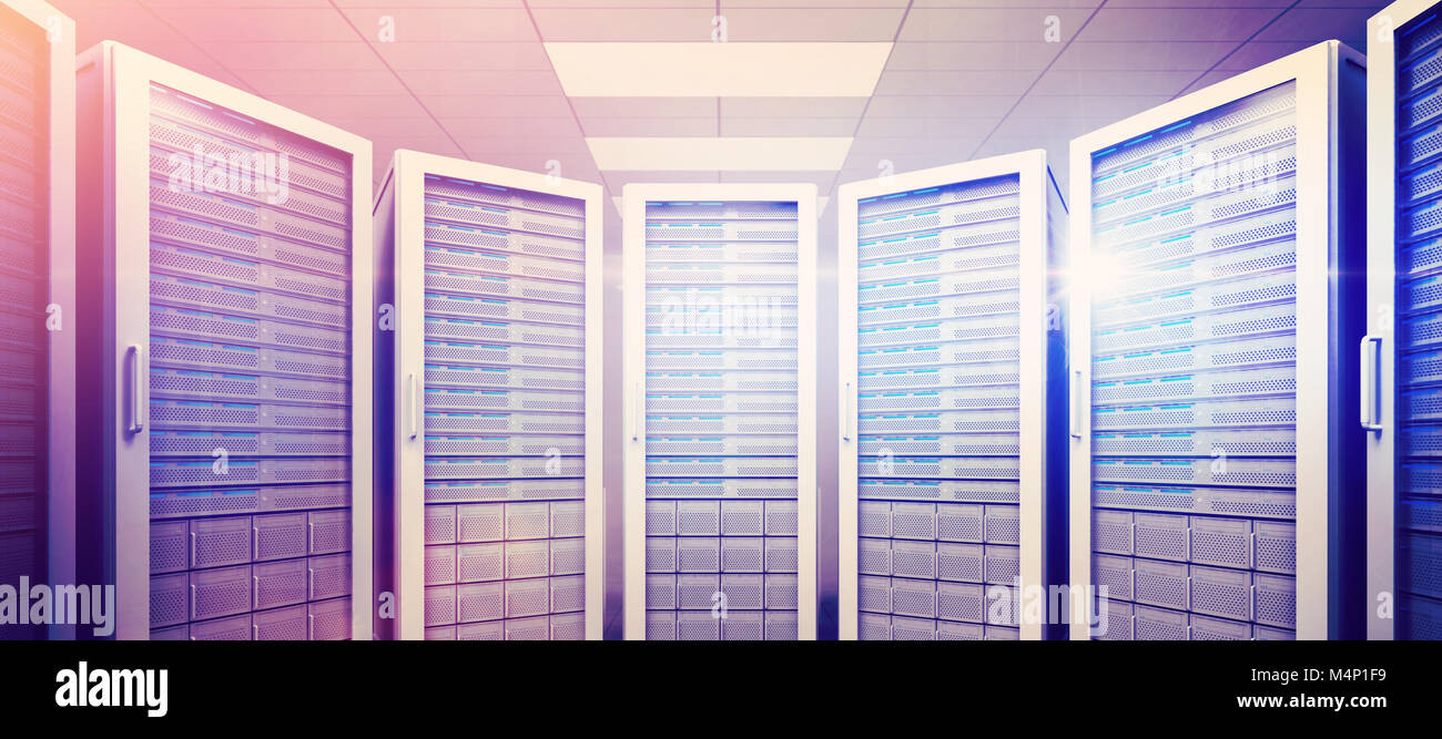 Empty server room Stock Photo - Alamy