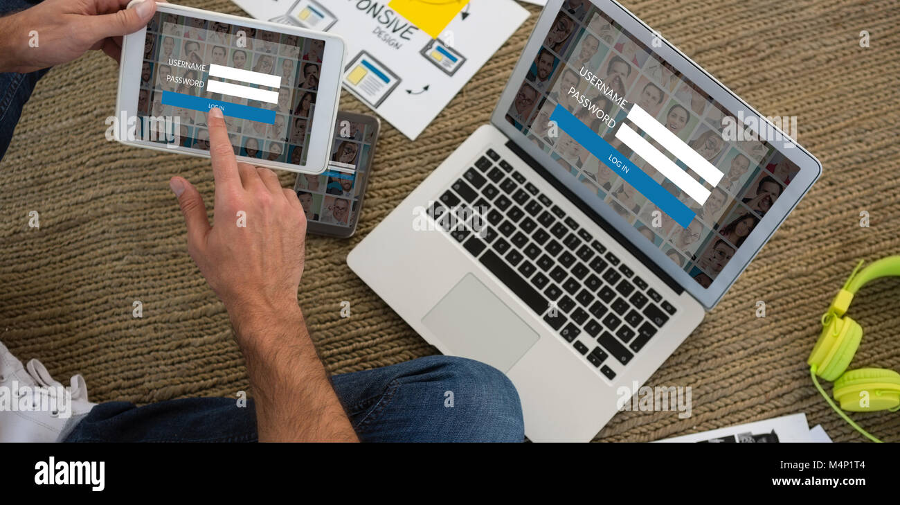 Login girl hi-res stock photography and images - Alamy