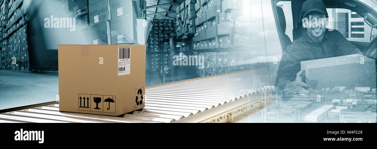 Box cargo conveyor hi-res stock photography and images - Alamy