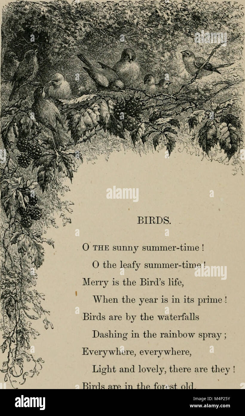 'Birds and Flowers' (1873) is a collection of poems and verses ...