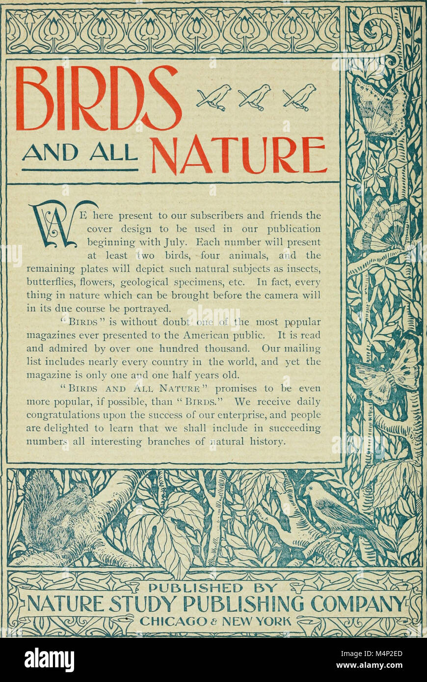 'Birds and Nature' from 1898 is a nature magazine focusing on the study ...
