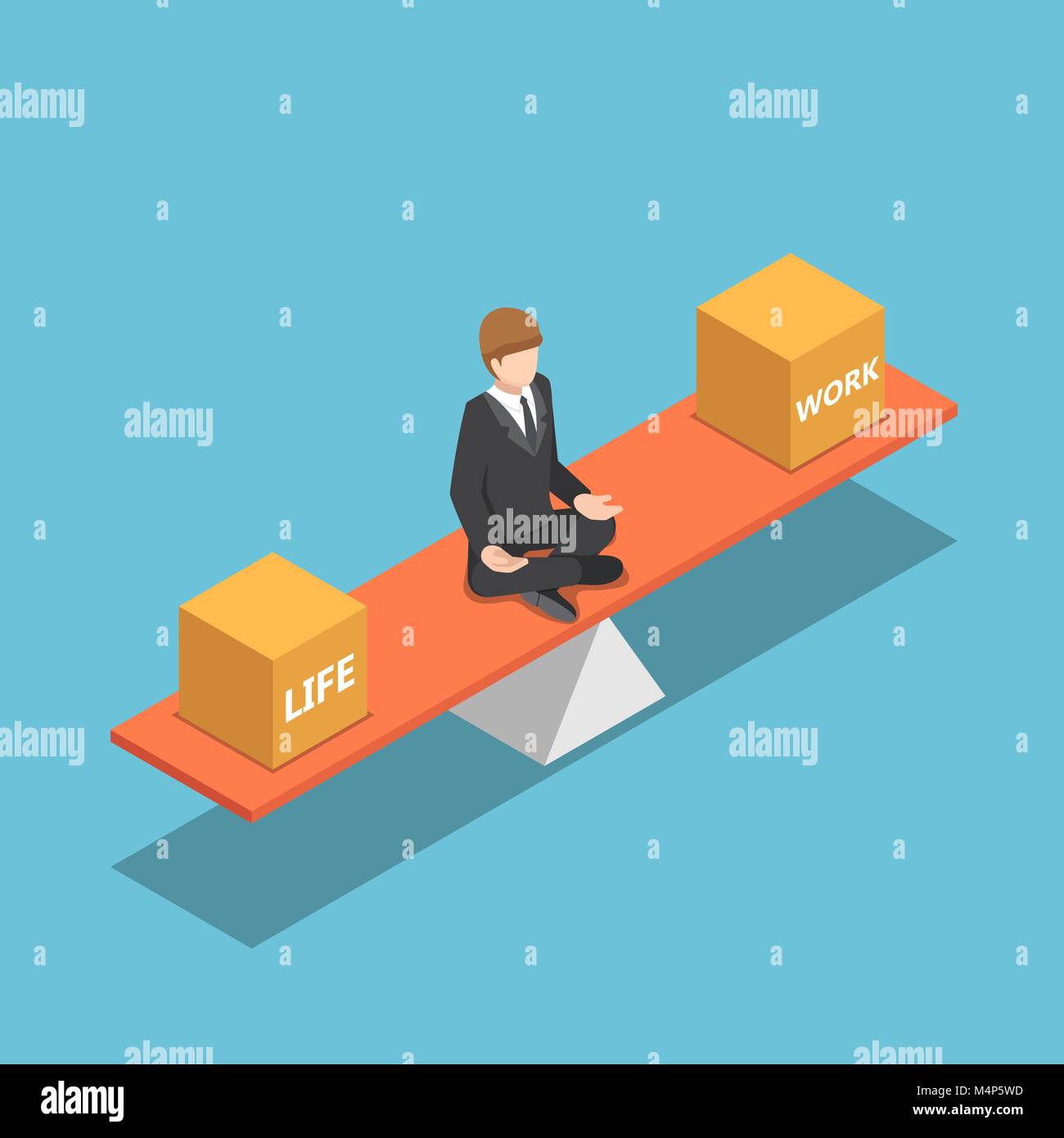 Work life balance cartoon High Resolution Stock Photography and Images ...