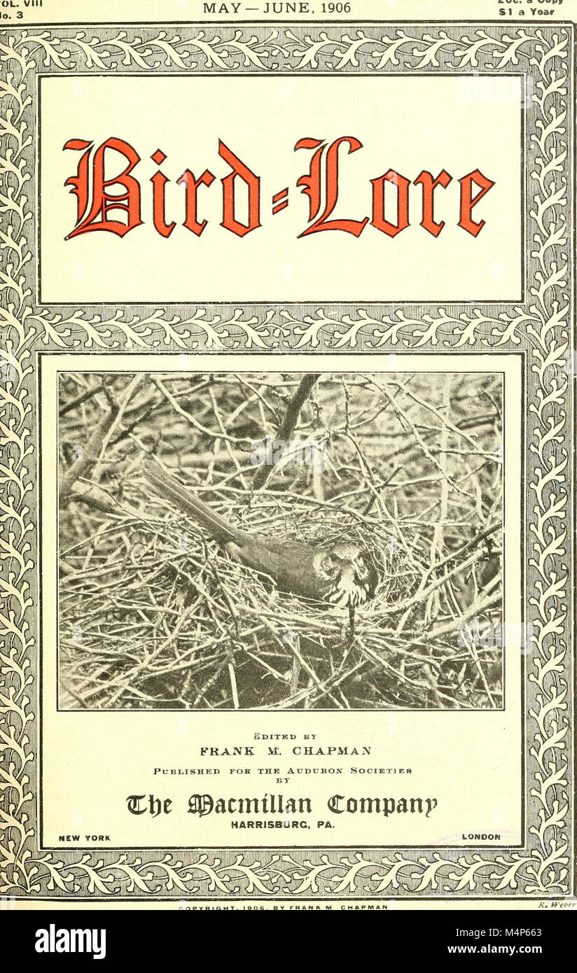 Bird lore (1906) (14564619499 Stock Photo - Alamy