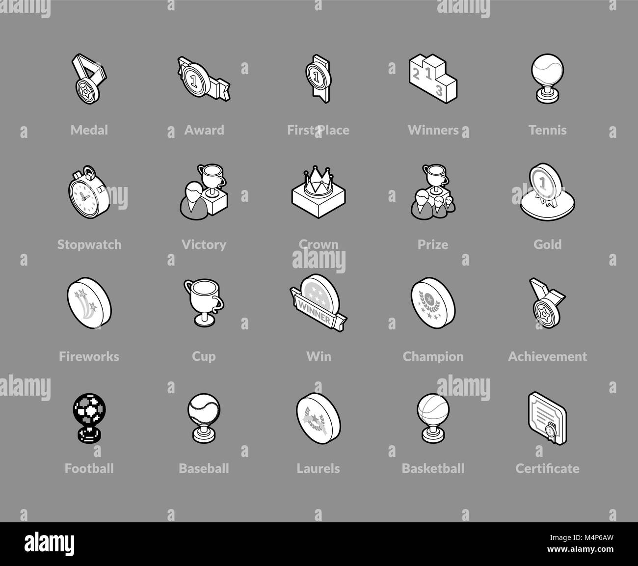 Badge line icon outline Black and White Stock Photos & Images - Alamy