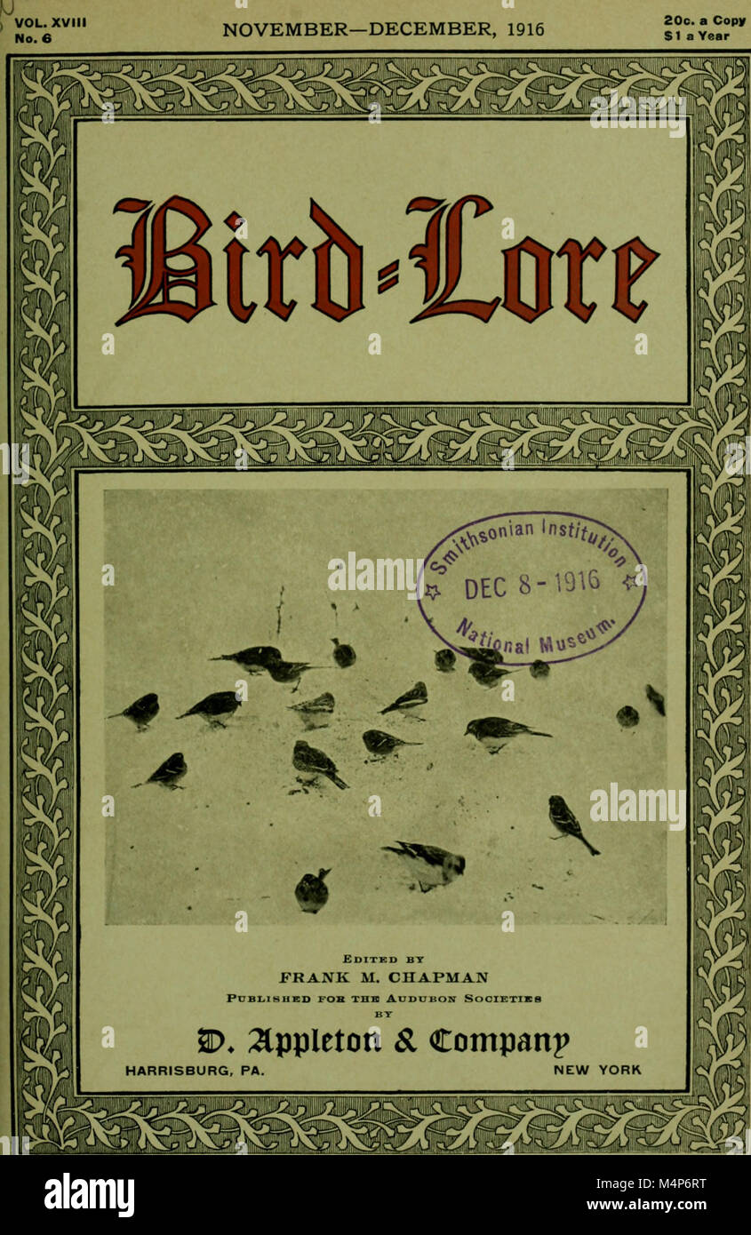 Published in 1916, 'Bird Lore' is a journal focusing on bird species ...