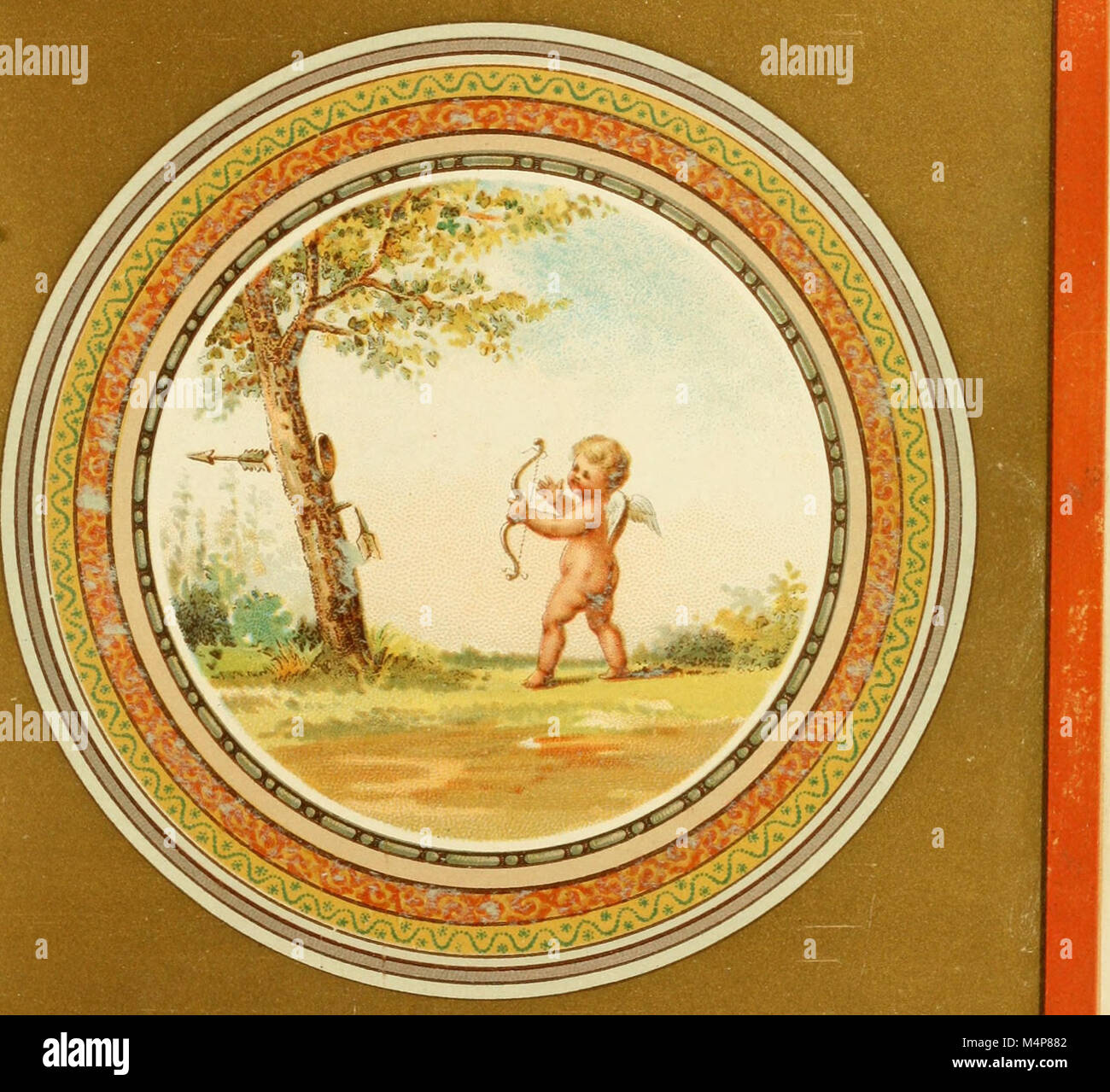This 1885 artwork portrays the birth and triumph of Cupid, capturing ...