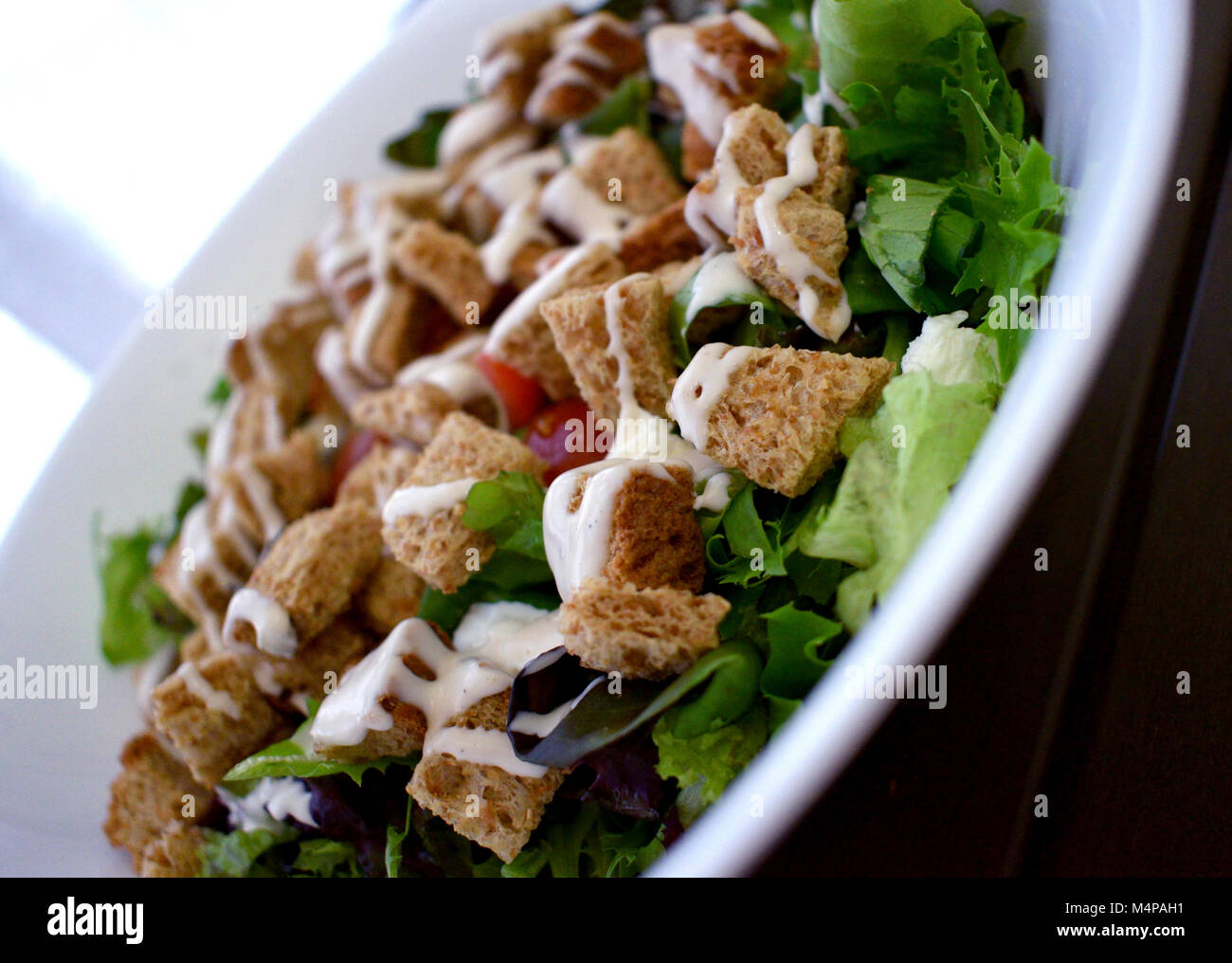 My first salad dish Stock Photo - Alamy