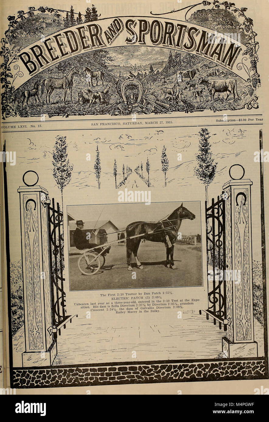 'Breeder and Sportsman' (1915) is a magazine dedicated to the breeding ...