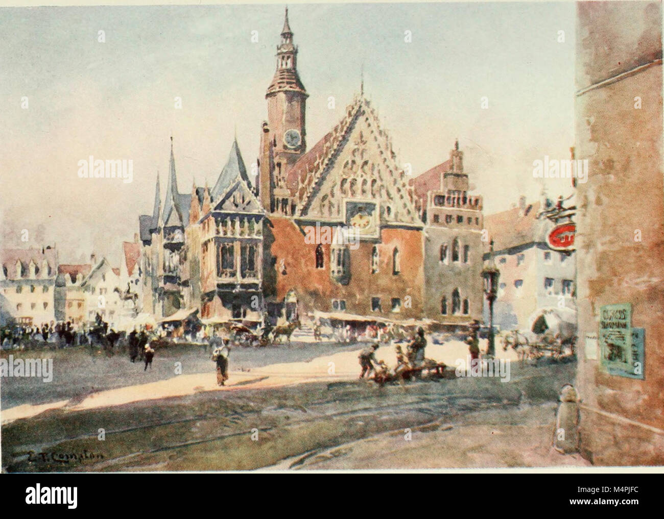 This 1912 painting by Edward Theodore Compton depicts the iconic ...