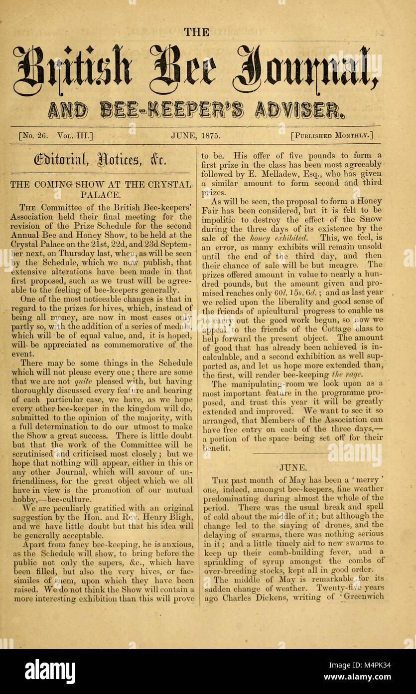 The British Bee Journal (1875) offers practical advice for beekeepers ...