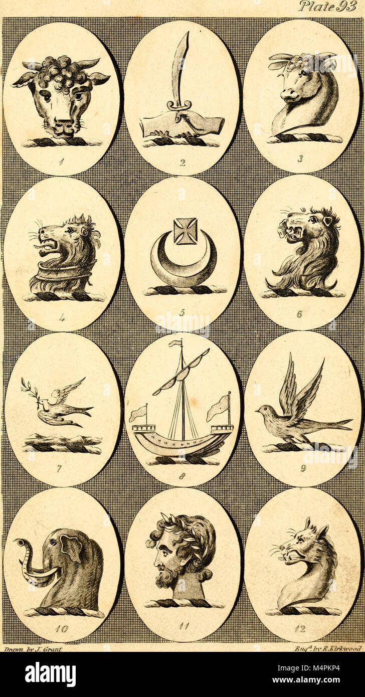 This 1817 work presents a comprehensive guide to the crests and mottos ...