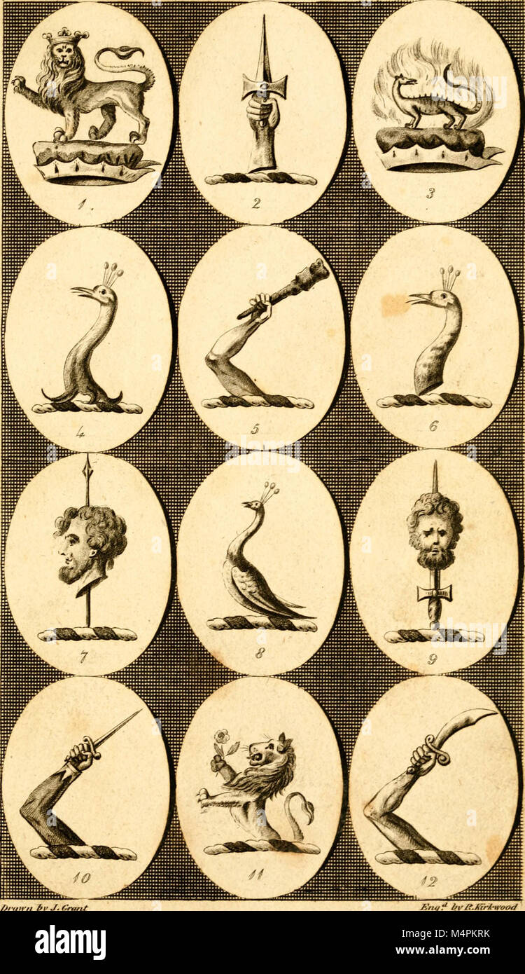 This 1817 book details the heraldic crests and mottos of British and ...
