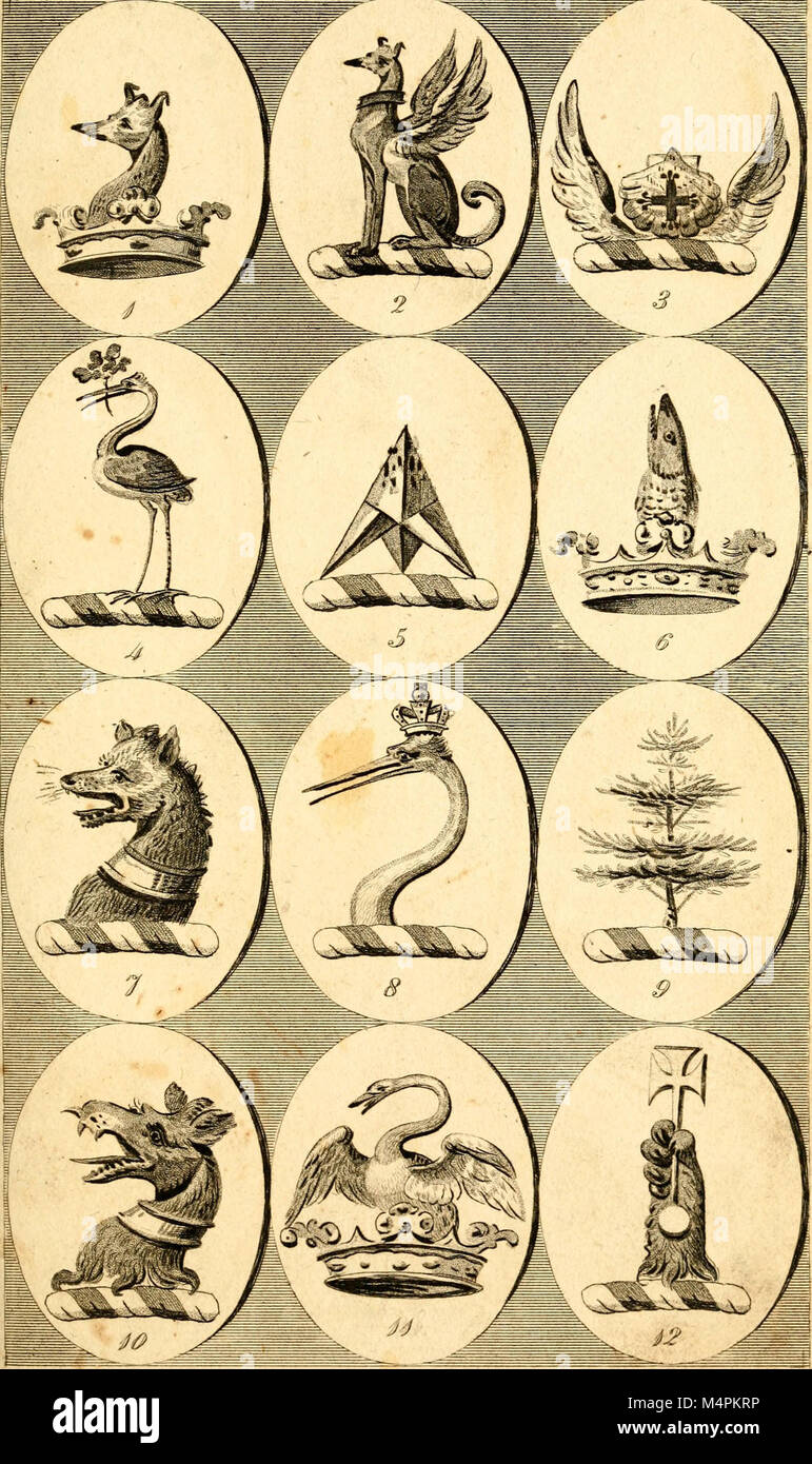 This 1817 book on British crests includes detailed descriptions of the ...