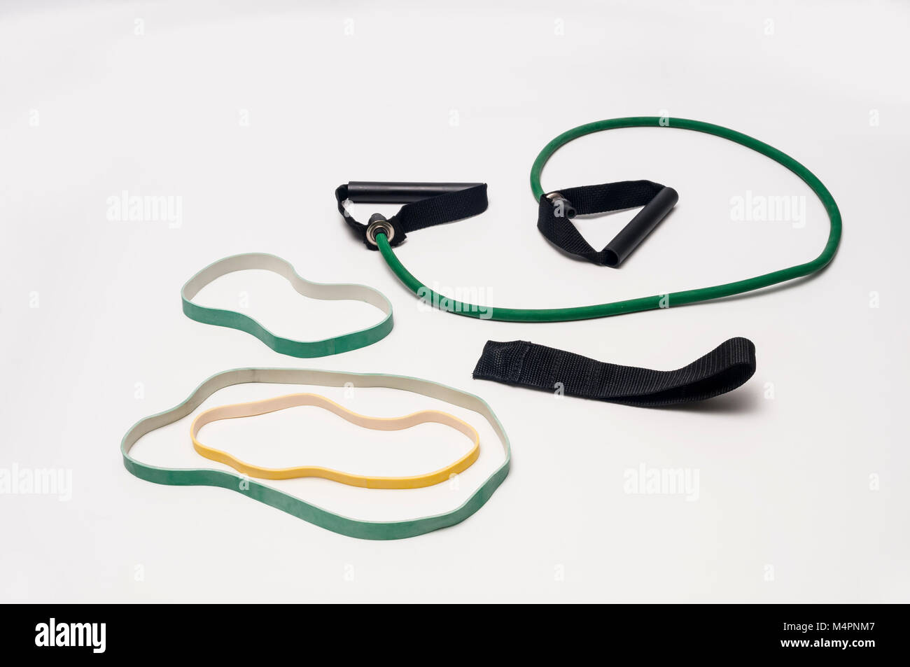 Elastic Large Exercise Rubber Bands Stock Photo - Alamy