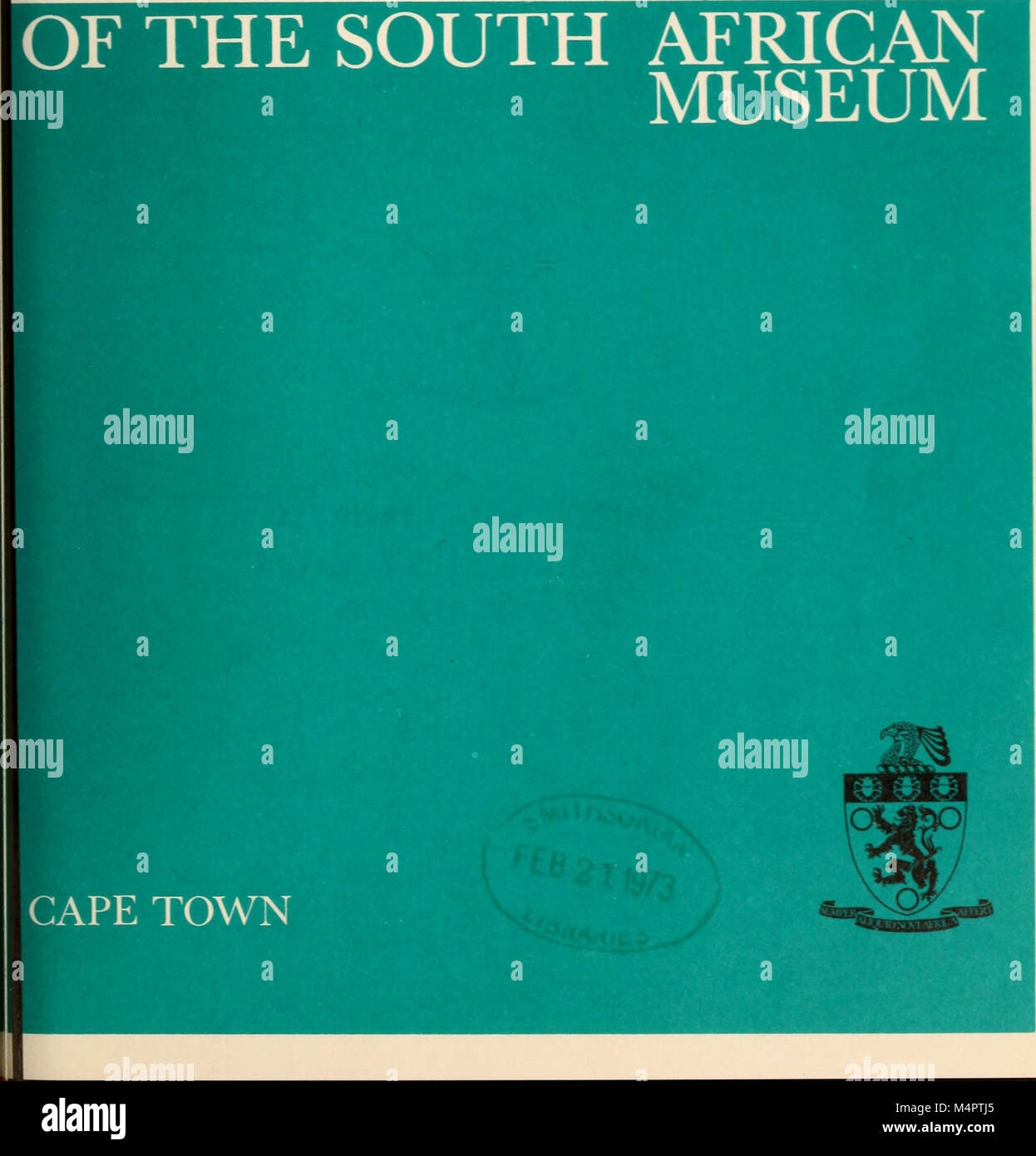 The 'Annals of the South African Museum' (1972) is a scientific journal ...