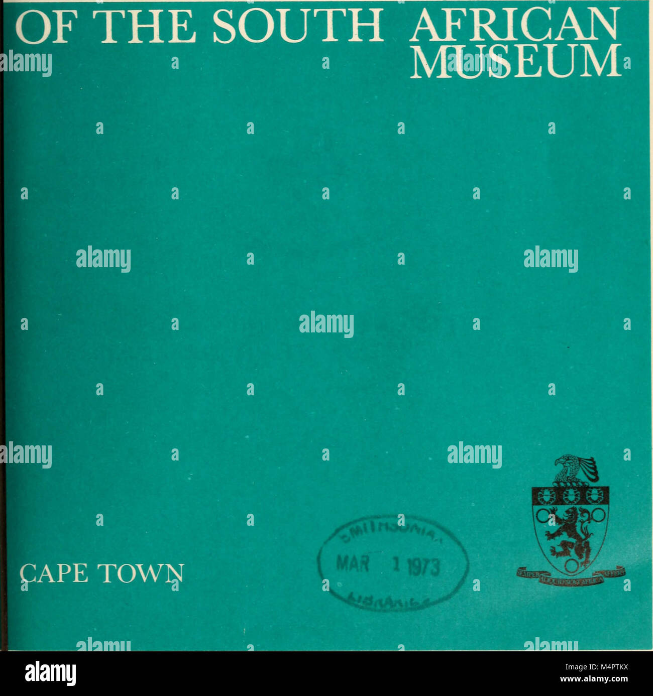 The 'Annals of the South African Museum' (1972) is a scientific journal ...