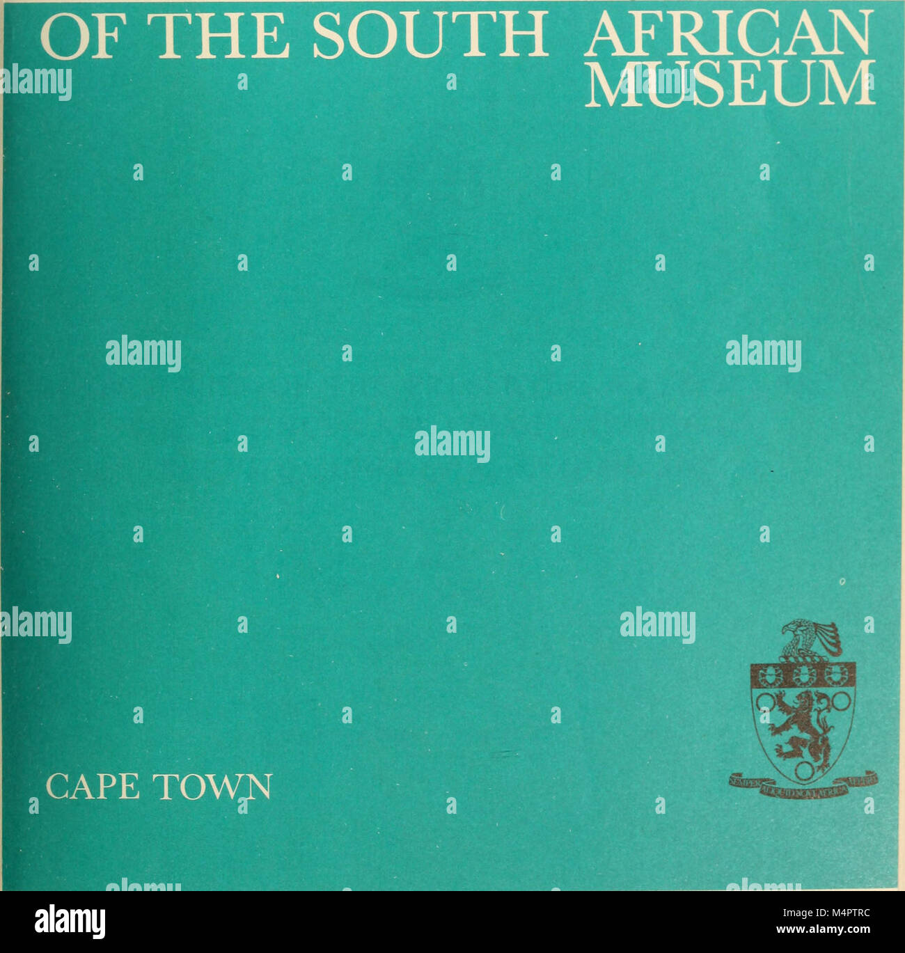 A journal from the South African Museum, documenting research in ...