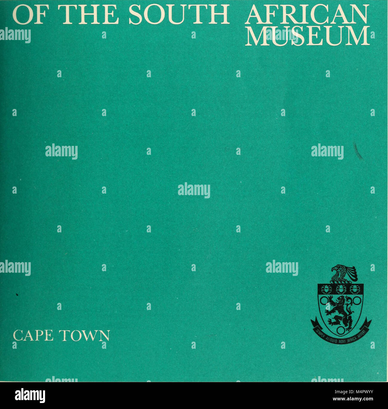 The *Annals of the South African Museum* from 1981 covers various ...