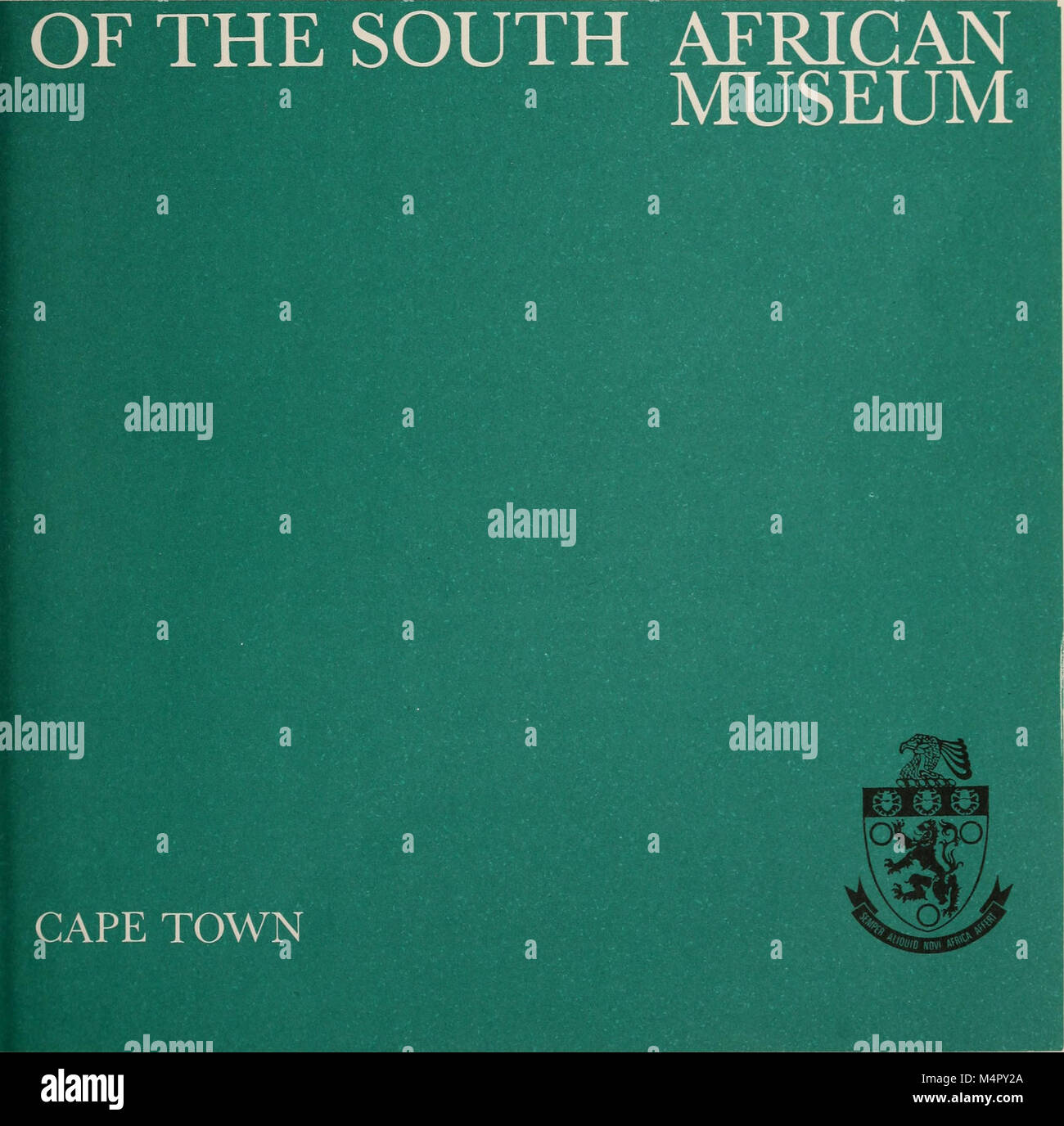 The 1992 Annals of the South African Museum includes a range of ...