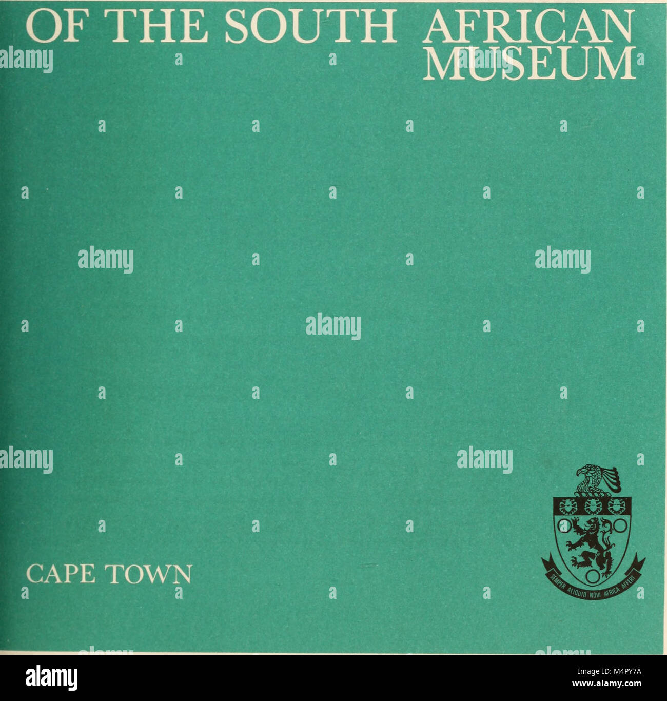 'Annals of the South African Museum' (1997) is a scientific journal ...