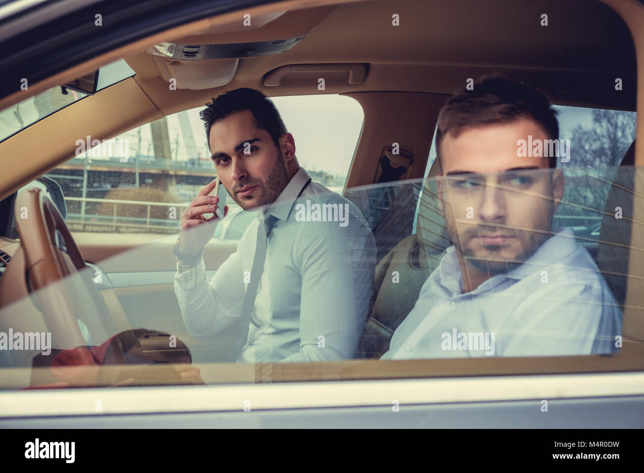 Two guys in car hi-res stock photography and images - Alamy