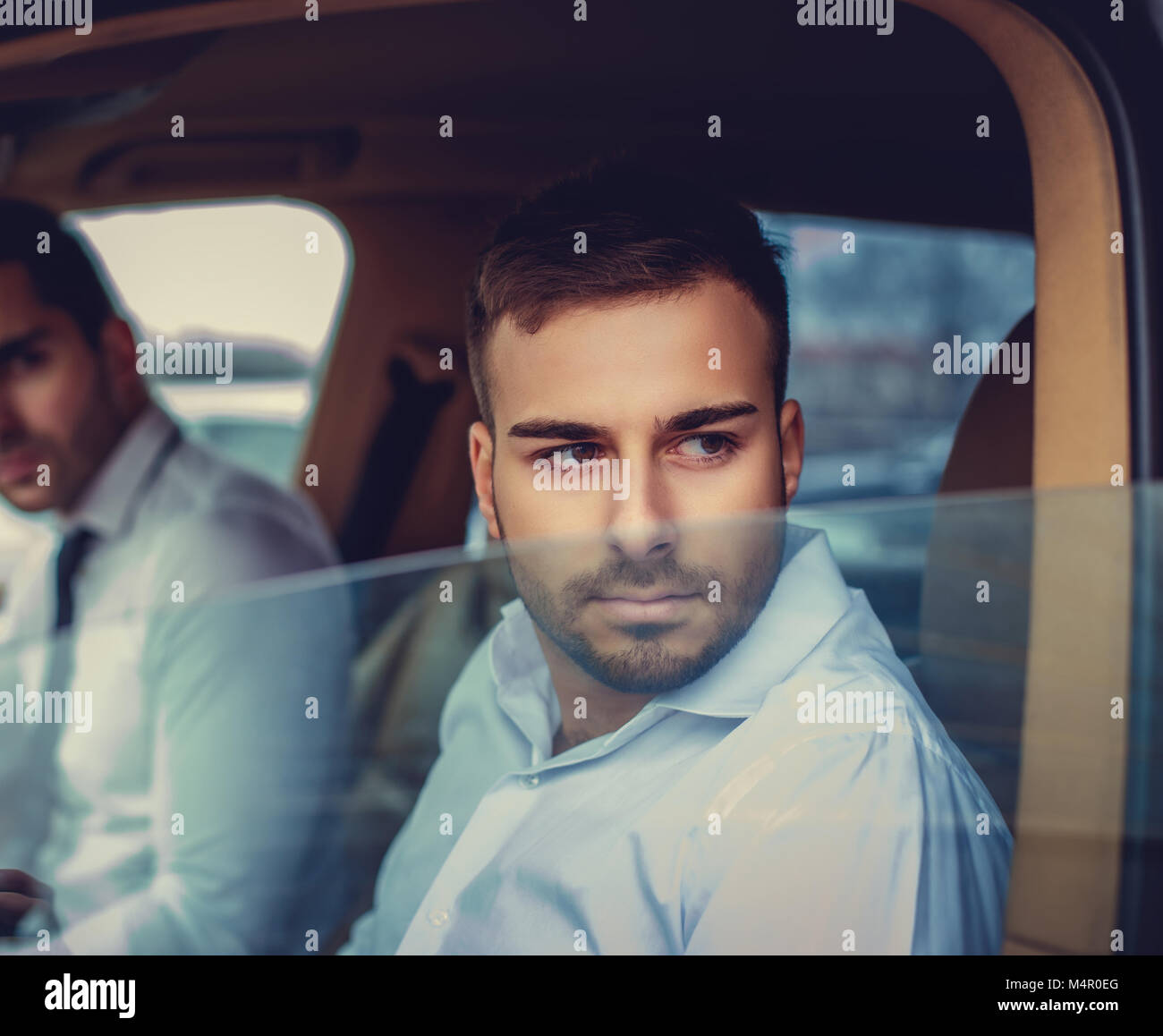 Two guys in car hi-res stock photography and images - Alamy
