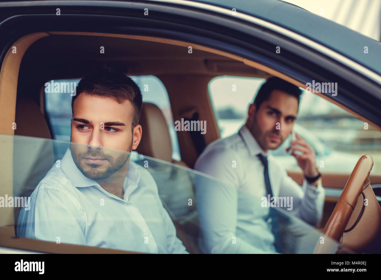 Two guys driving car hi-res stock photography and images - Alamy