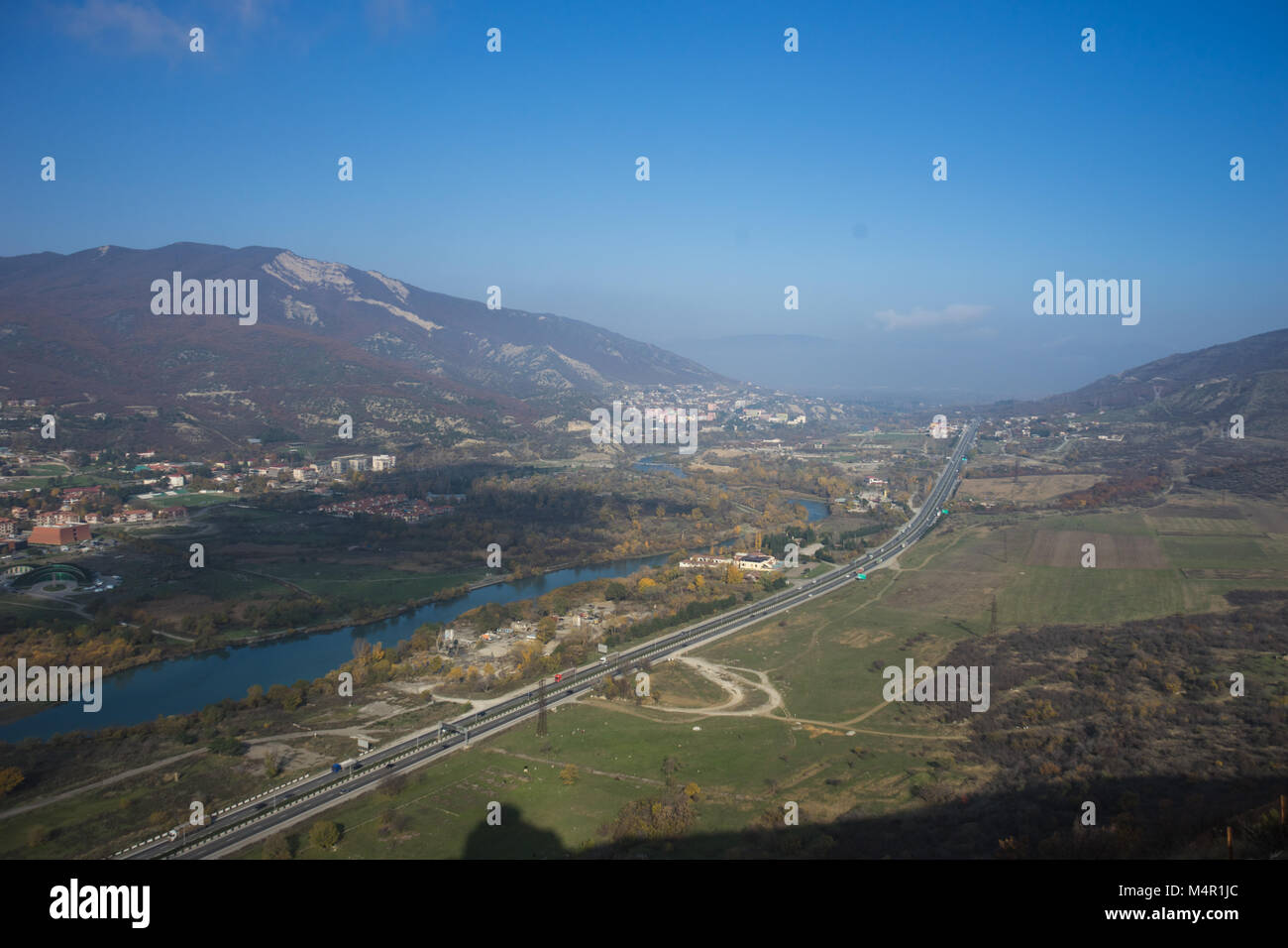 One the most famouse place in Georgia - top view from Jvari monastery ...