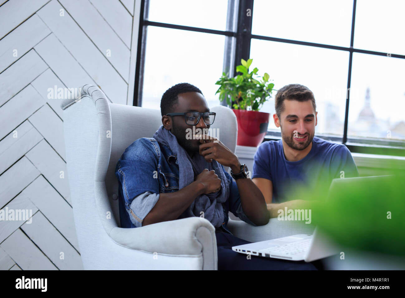 Conversation two international students hi-res stock photography and ...