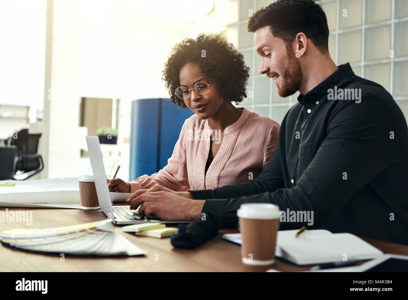 Colleagues Working Together