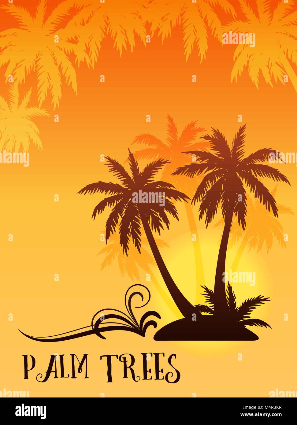 Natural landscape desert vector Stock Vector Images - Alamy