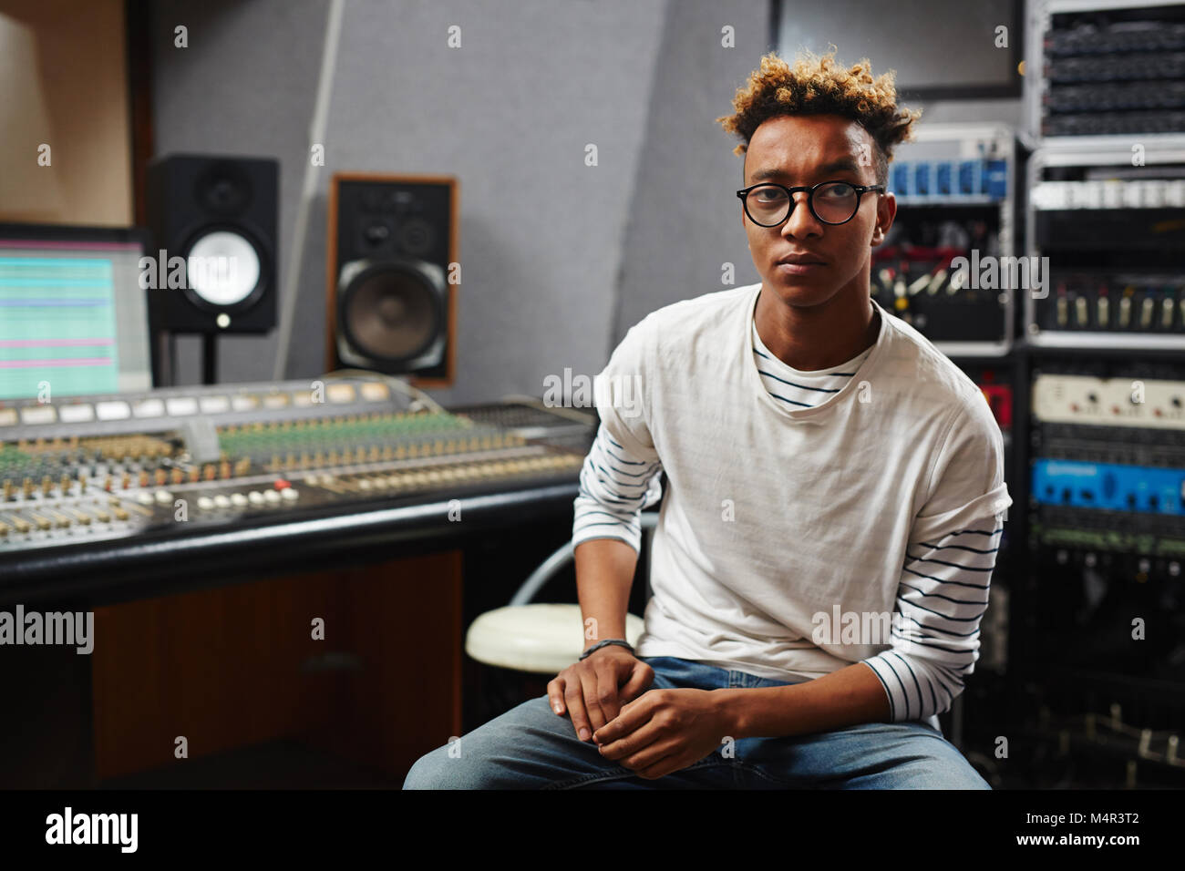 Guy in studio Stock Photo - Alamy