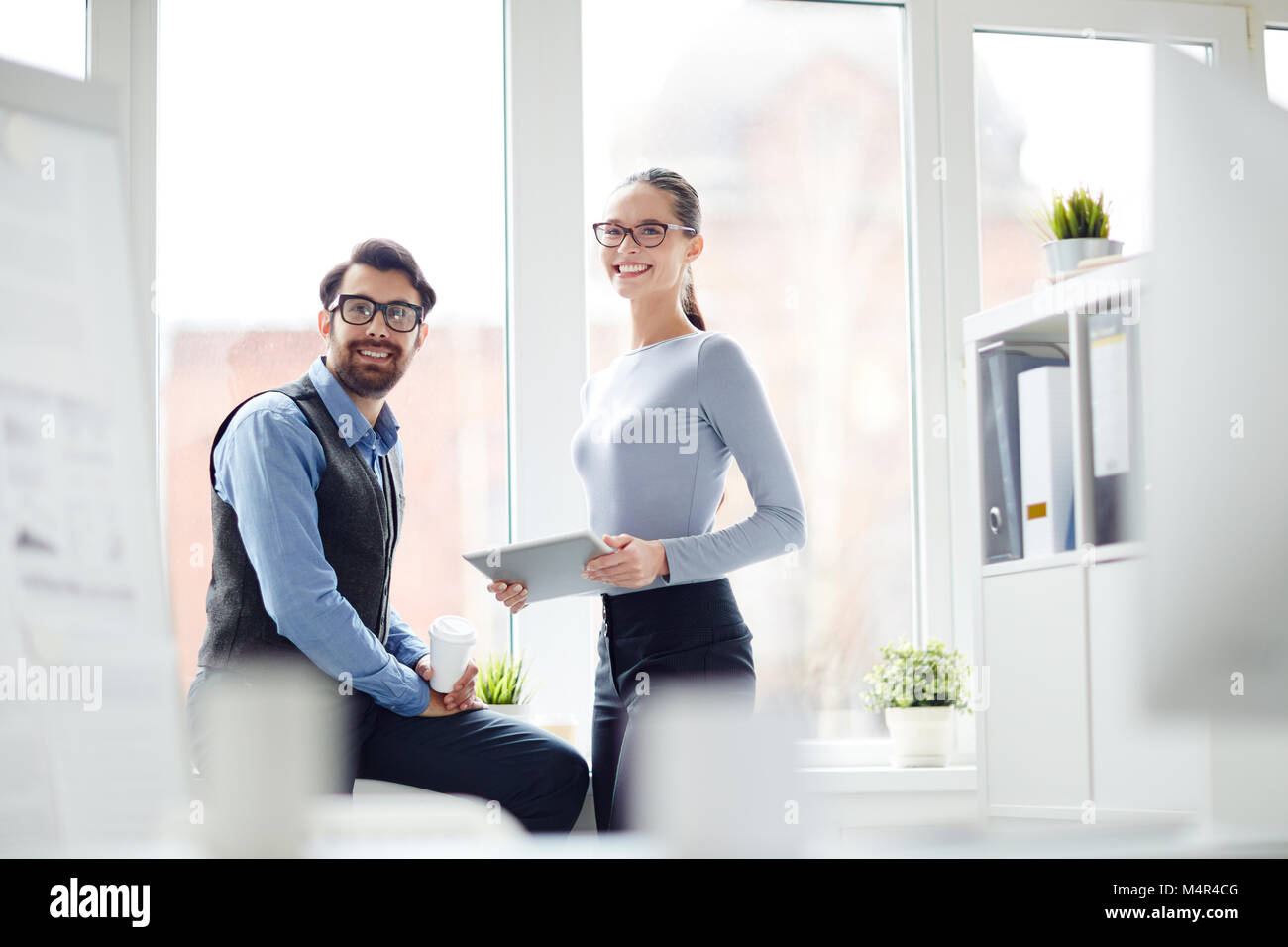 Break in office Stock Photo - Alamy