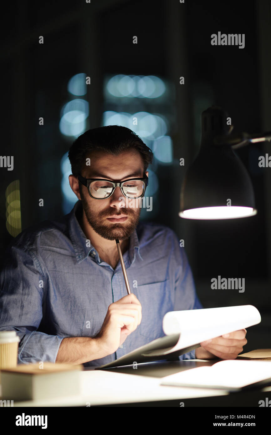 Working with lamp Stock Photo - Alamy