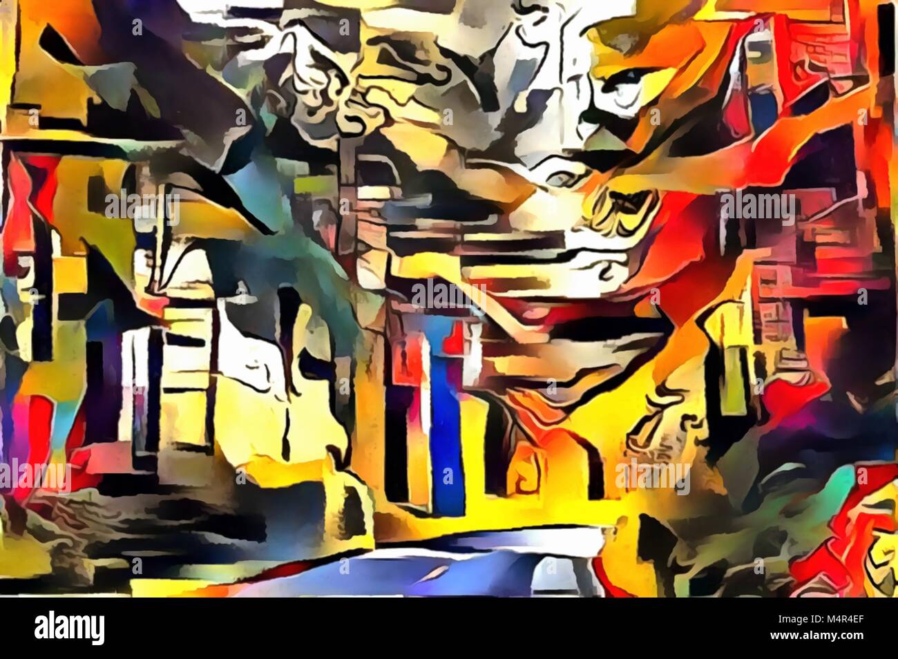 Abstract illustration in style of avant-garde Stock Photo - Alamy