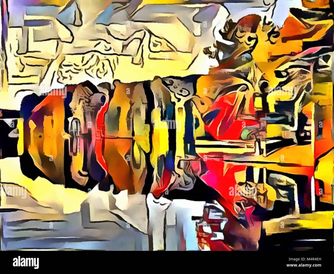 Abstract illustration in style of avant-garde Stock Photo - Alamy