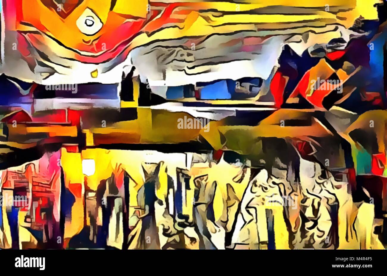 Abstract illustration in style of avant-garde Stock Photo - Alamy