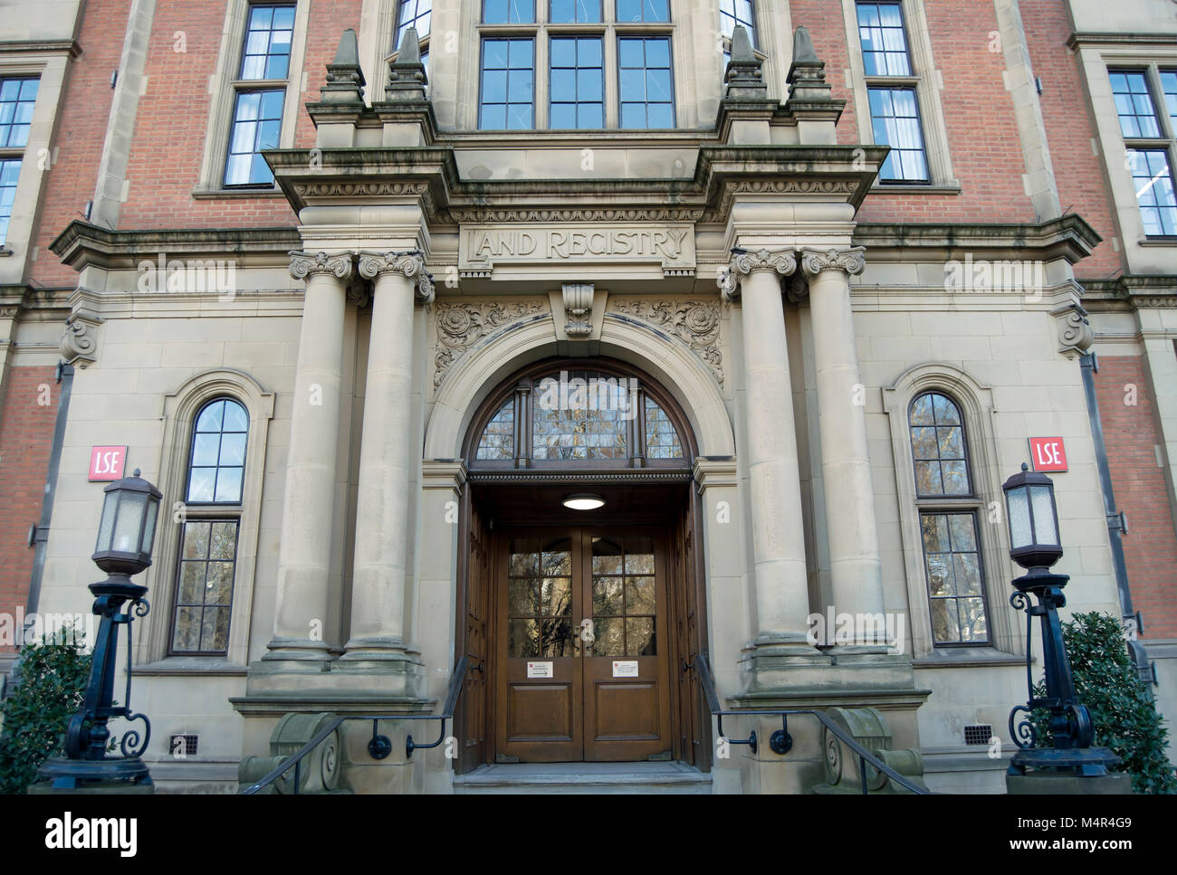 entrance of the former land registry building at 32 lincoln's inn fields, london, england, owned ...