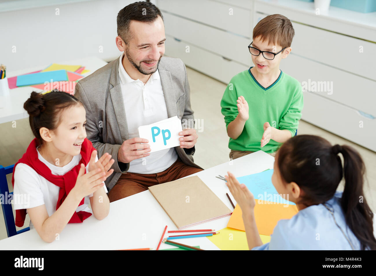 Lesson of english Stock Photo - Alamy