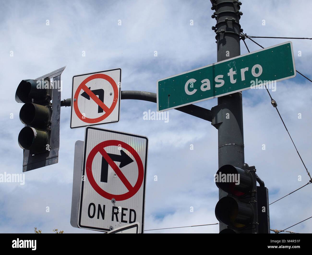 Castro street sign, San Francisco, California Stock Photo - Alamy