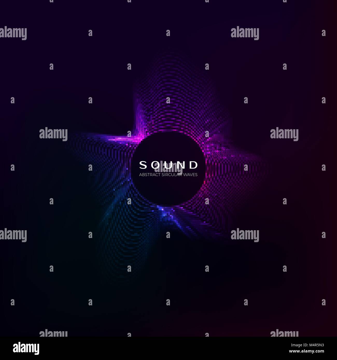 Equalizer concept. Audio wave vibrant effect. Digital color sound curve ...