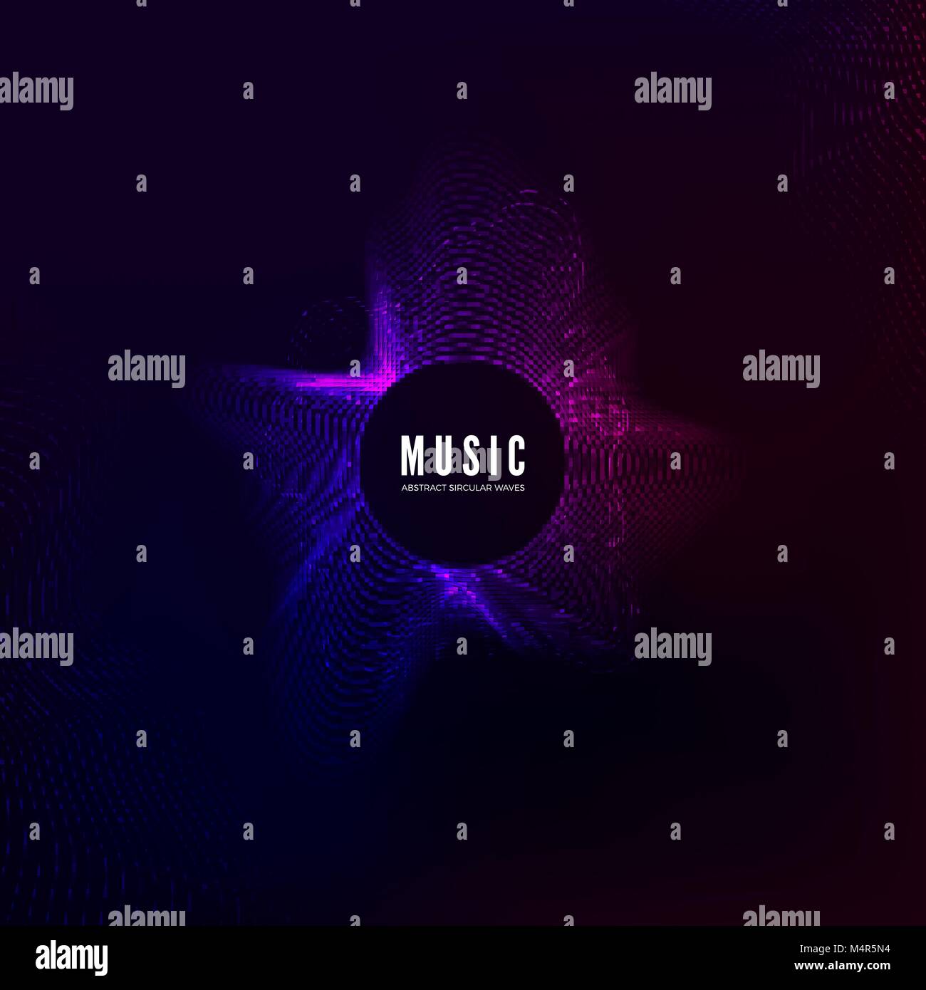 Radial sound wave curve. Colorful equalizer visualisation. Abstract ... Radial sound wave curve. Colorful equalizer visualisation. Abstract ...