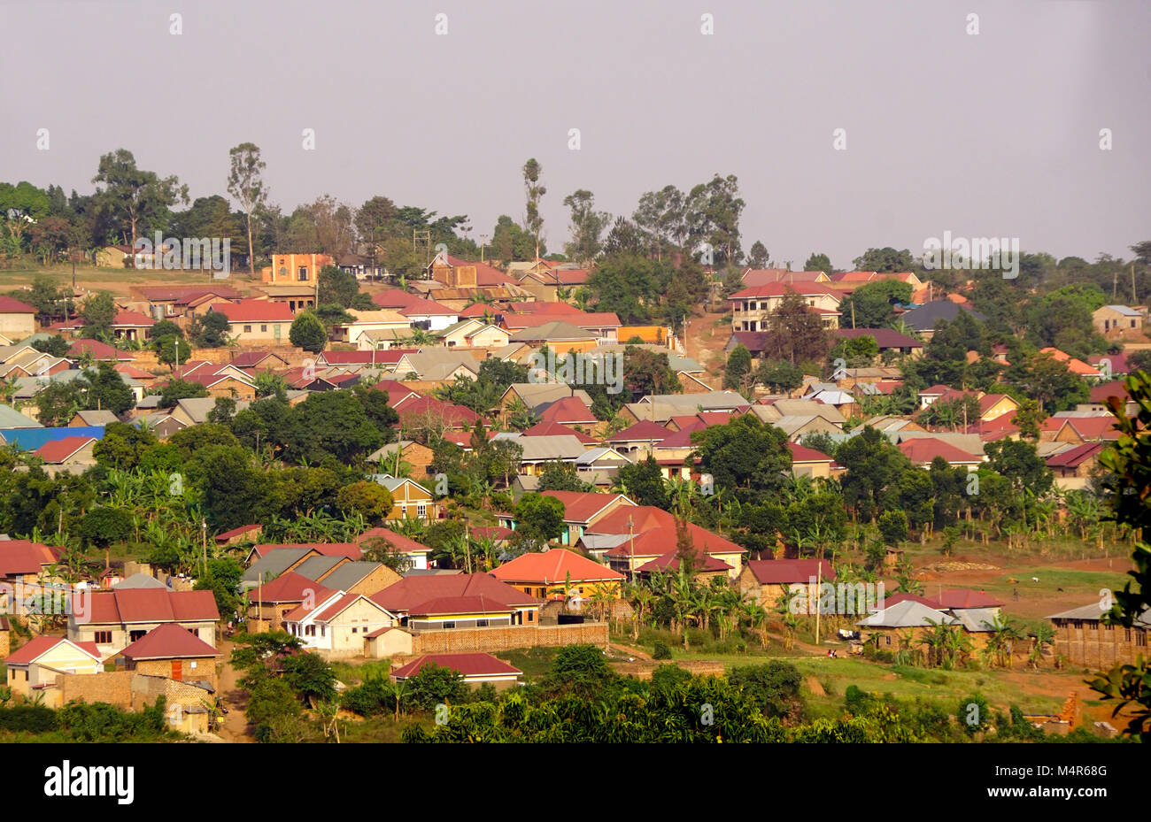 Suburban housing in Kampala, Uganda Stock Photo - Alamy