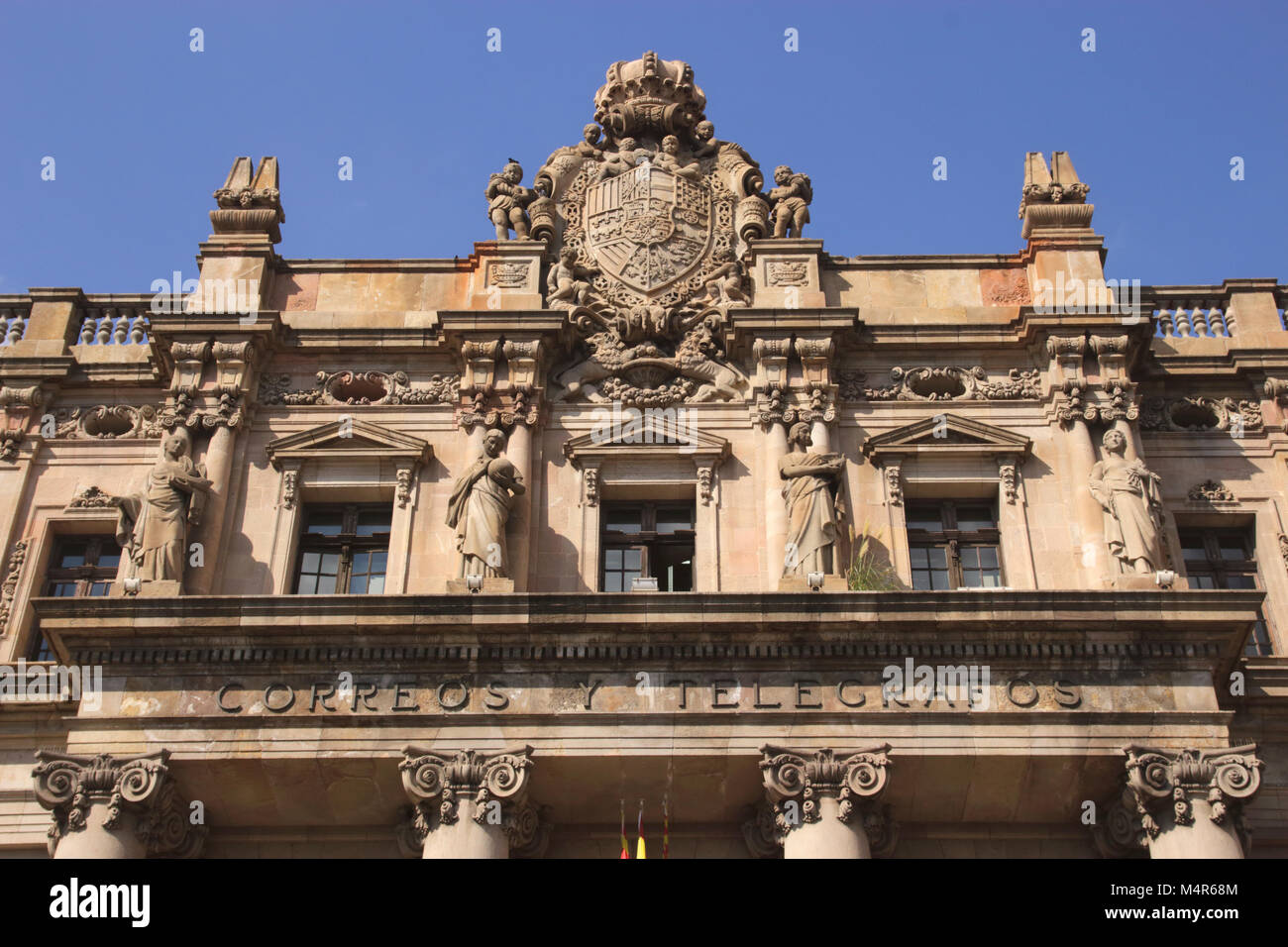 Post and telegraph building La Ribera Barcelona Spain Stock Photo - Alamy
